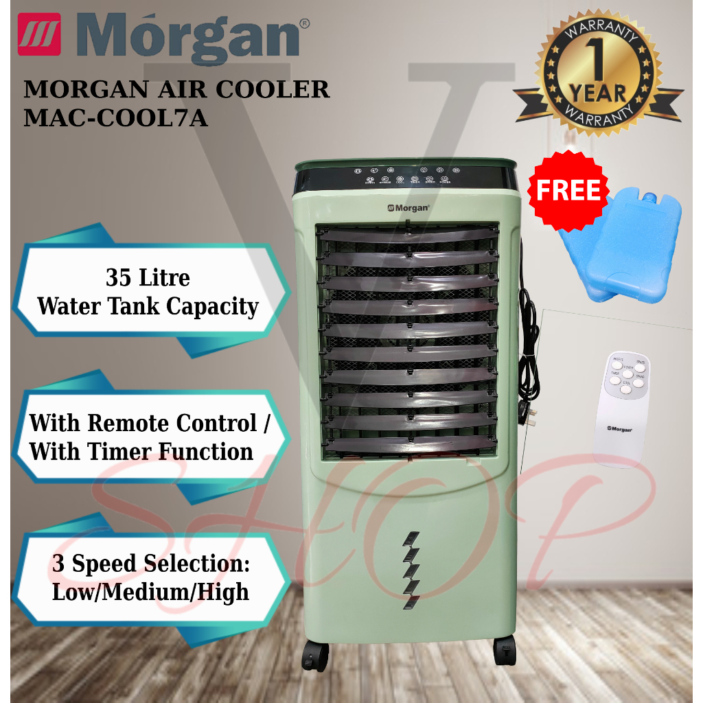 MORGAN 35L AIR COOLER WITH REMOTE CONTROL MAC-COOL7A // MAC-COOL7 ...