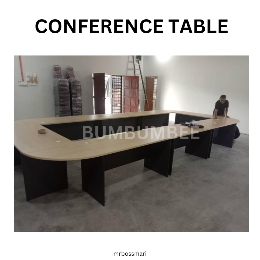 BUMBUMBEE Set Conference Meeting Table with chairs Meja Meeting Office ...