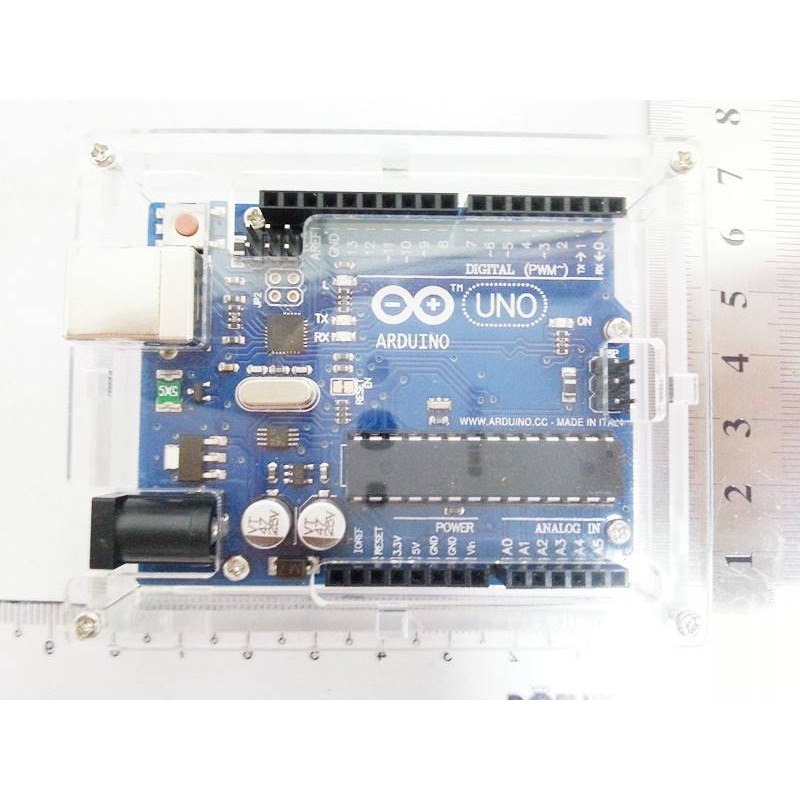 Arduino UNO R3 DIP SMD Acrylic Transparent Cover Casing Box Enclosure ...