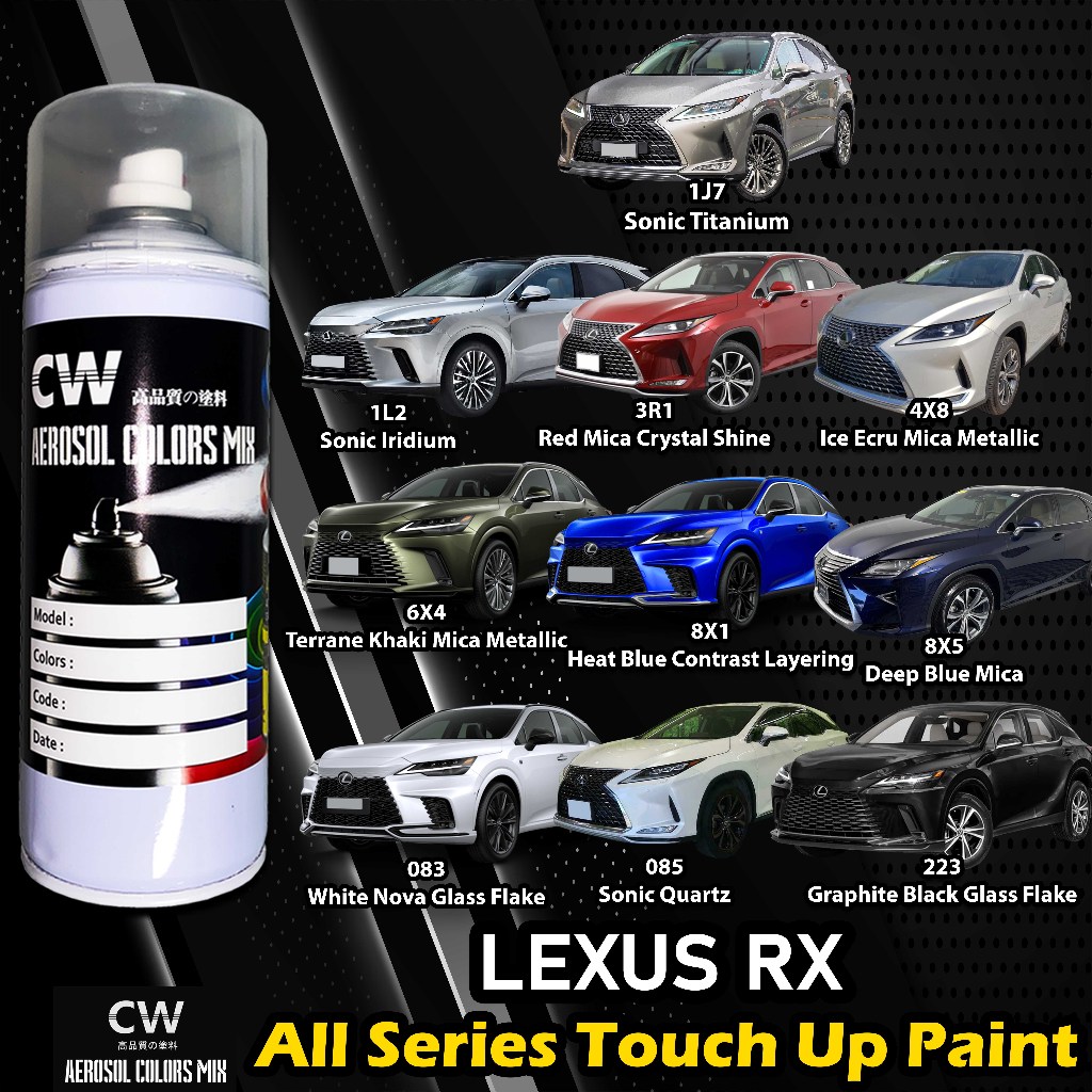 [ LEXUS RX Touch Up Paint All Colors ] 🚗 CW Aikka DIY Aerosol Spray ...