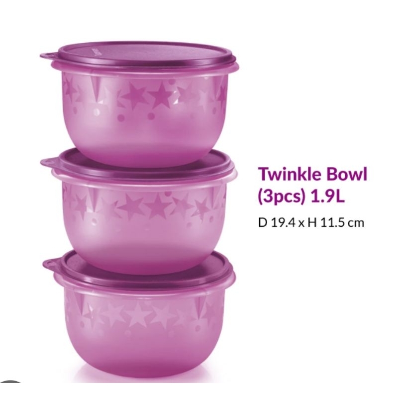 TUPPERWARE TWINKLE BOWL 1.9L (1 PCS) | Shopee Malaysia