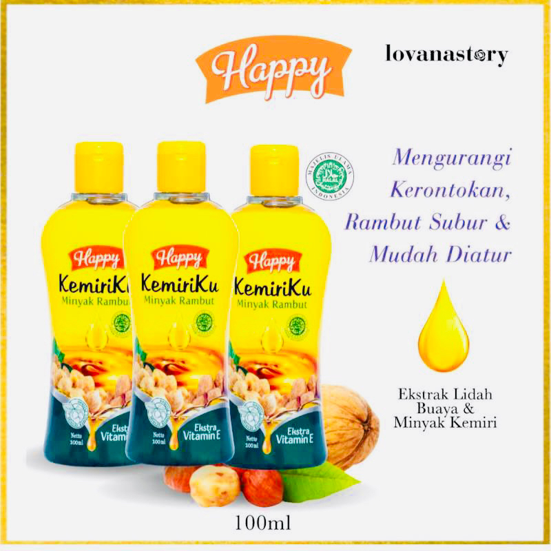 Minyak Rambut Buah Keras Happy KEMIRIKU Original | Shopee Malaysia