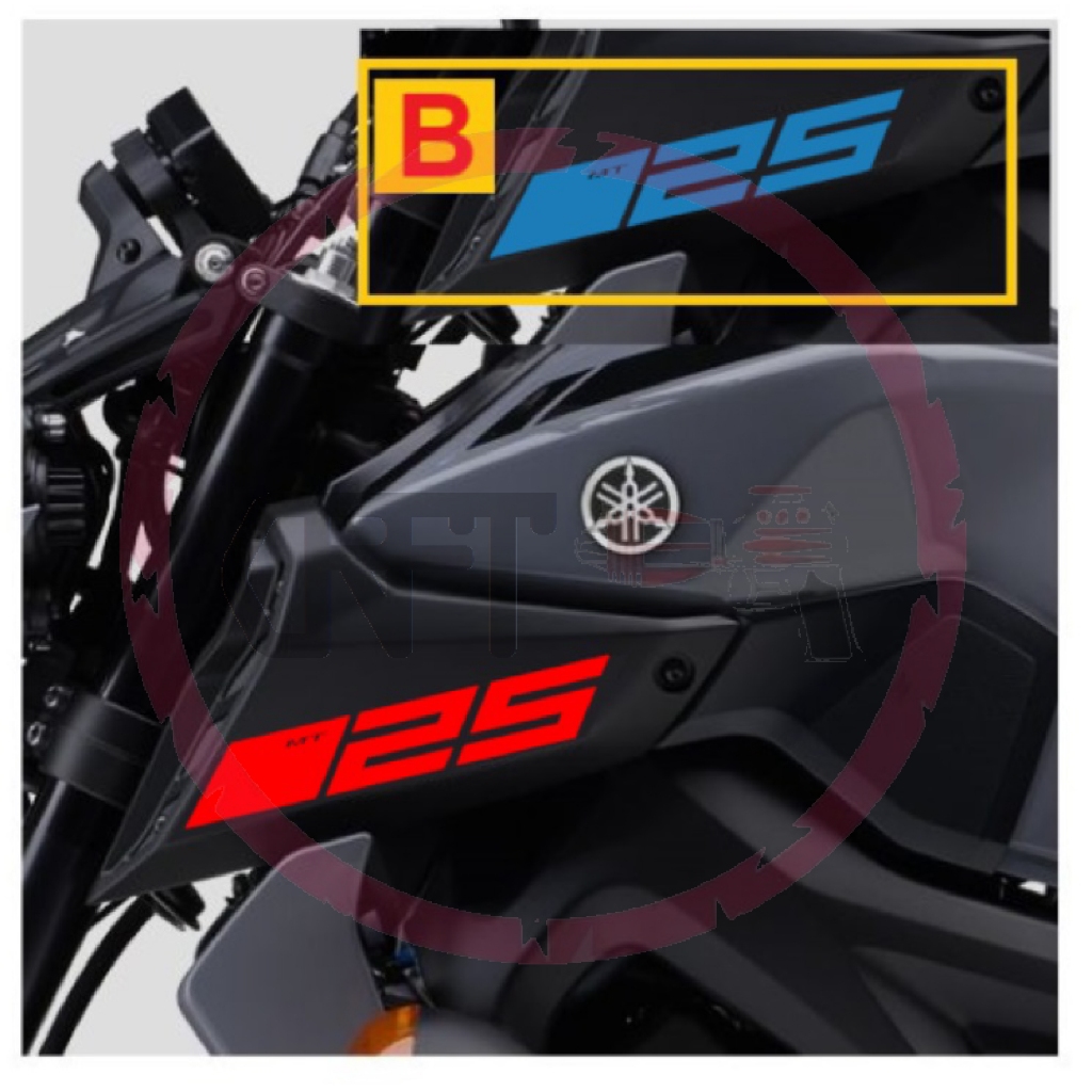 CFS570B 2X pcs Yamaha MT25 Radiator side cover swing arm mudguard tank ...