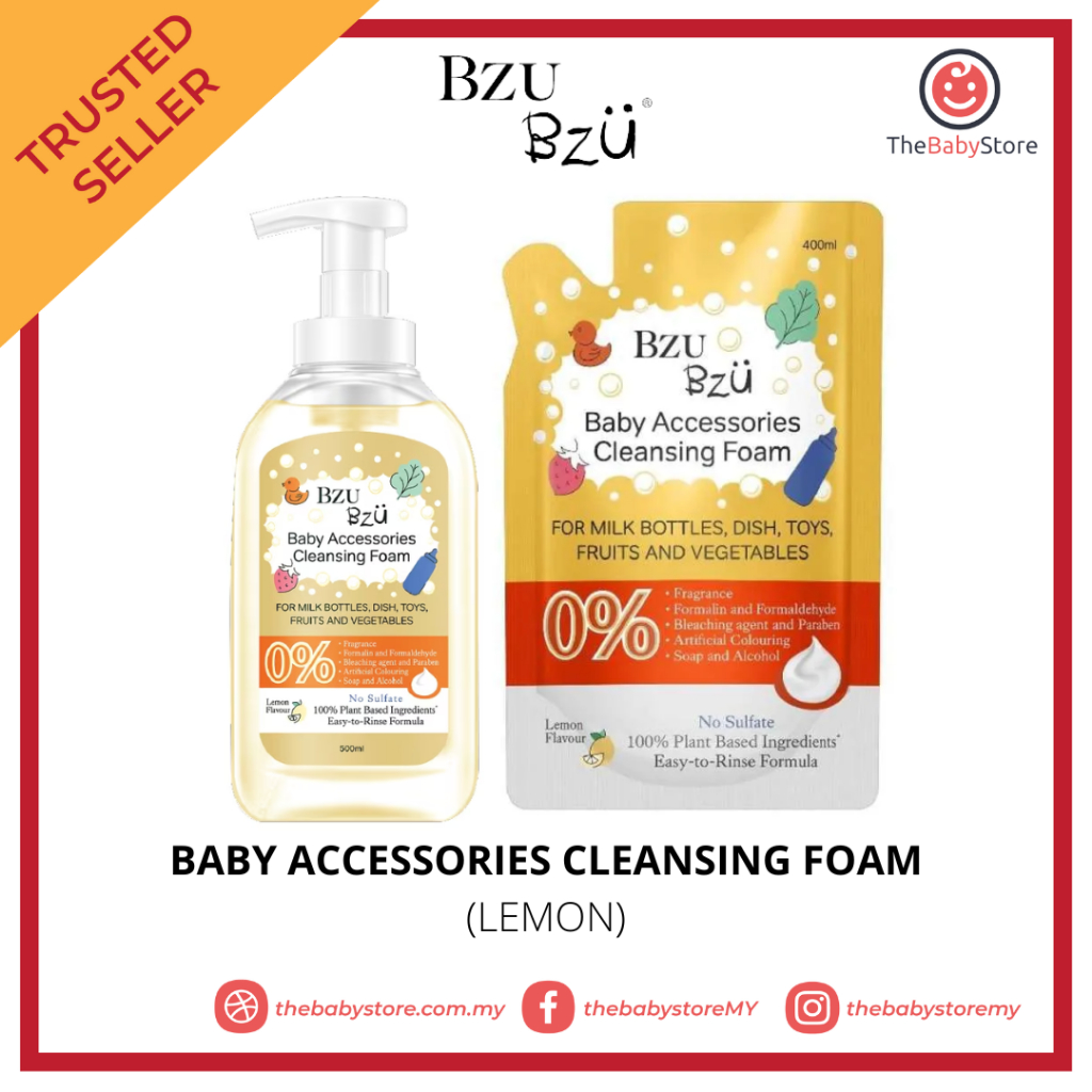 Bzu Bzu Baby Accessories Cleansing Foam Baby Bottle Teat Liquid ...
