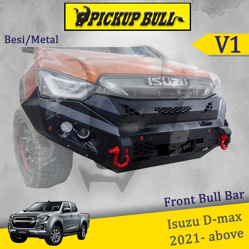 Isuzu D-max 2021- 2023 Front Bull Bar Metal Front Bumper V1 Dmax Bull ...