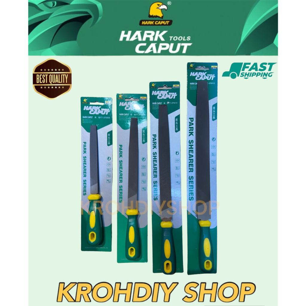 HARK CAPUT FLAT FILE (kikir besi) 6" , 8" , 10" , 12" HARDWARE | Shopee ...