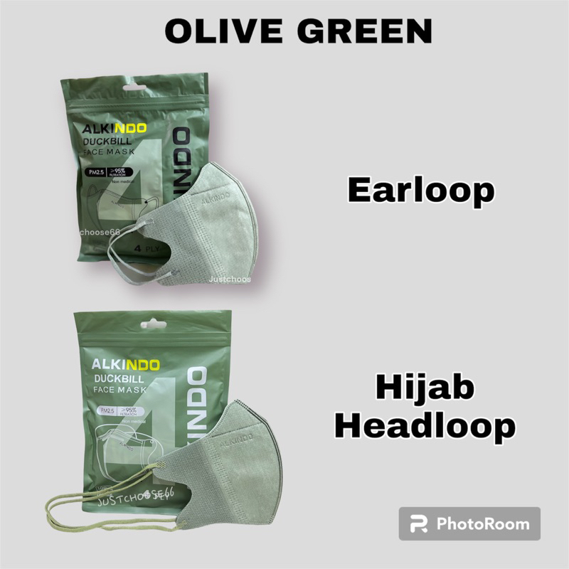 Careion Alkindo Duckbil 3D Hijab Mask Duckbill Headloop 4ply Mask Duckbill 3D Earloop Duckbill ...