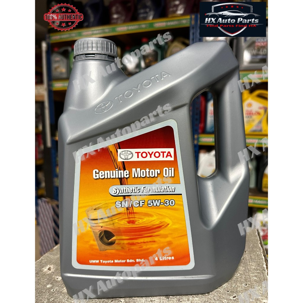 TOYOTA SEMI SYNTHETIC 5W-30 ENGINE OIL, 4L. | Shopee Malaysia