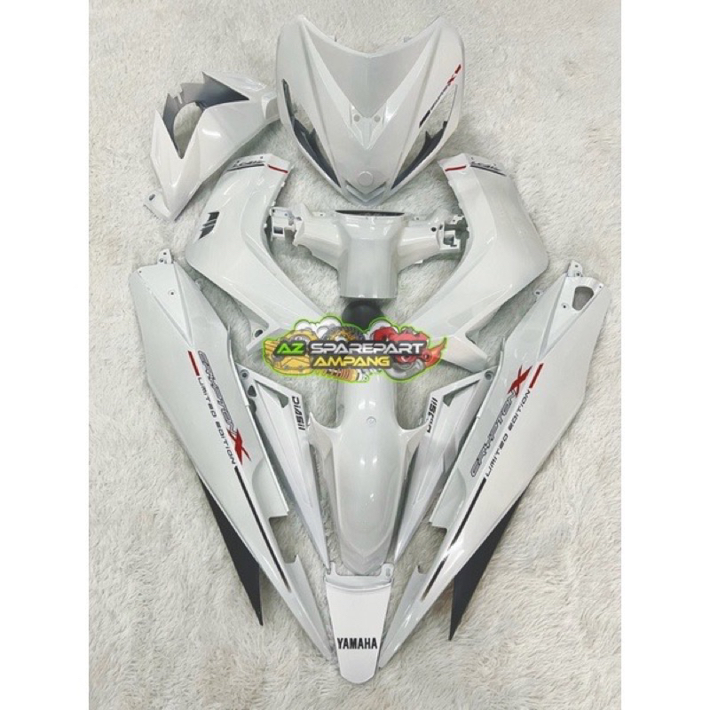 COVERSET YAMAHA 135LC V1 SPARK COMBAT CRYPTON PUTIHH | Shopee Malaysia