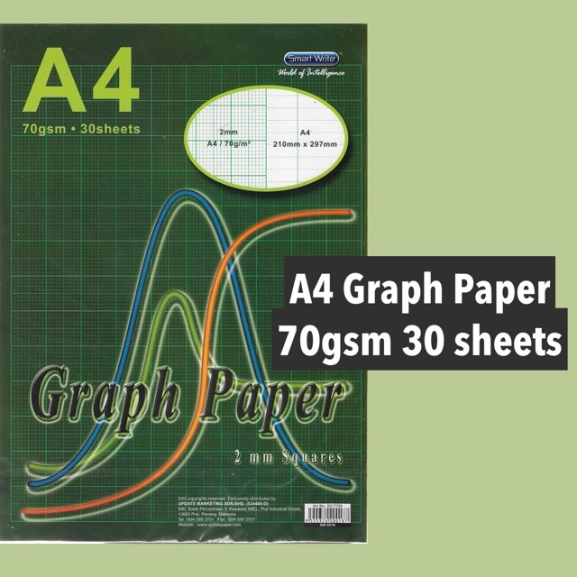 SMART WHITE A4 GRAPH PAPER | Shopee Malaysia