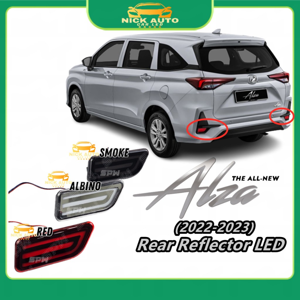 Perodua New Alza 2022 2023 / Bezza / Ativa Rear Bumper Reflector LED ...