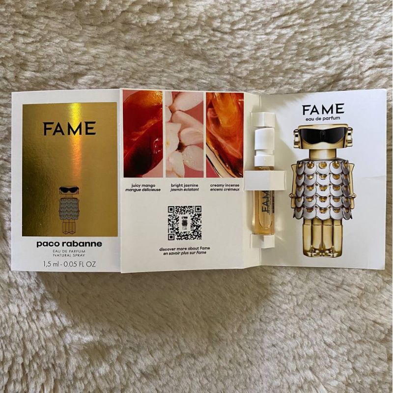 Paco Rabanne Fame EDP 1.5ml Vial/Sample [𝐎𝐑𝐈𝐆𝐈𝐍𝐀𝐋] | Shopee Malaysia