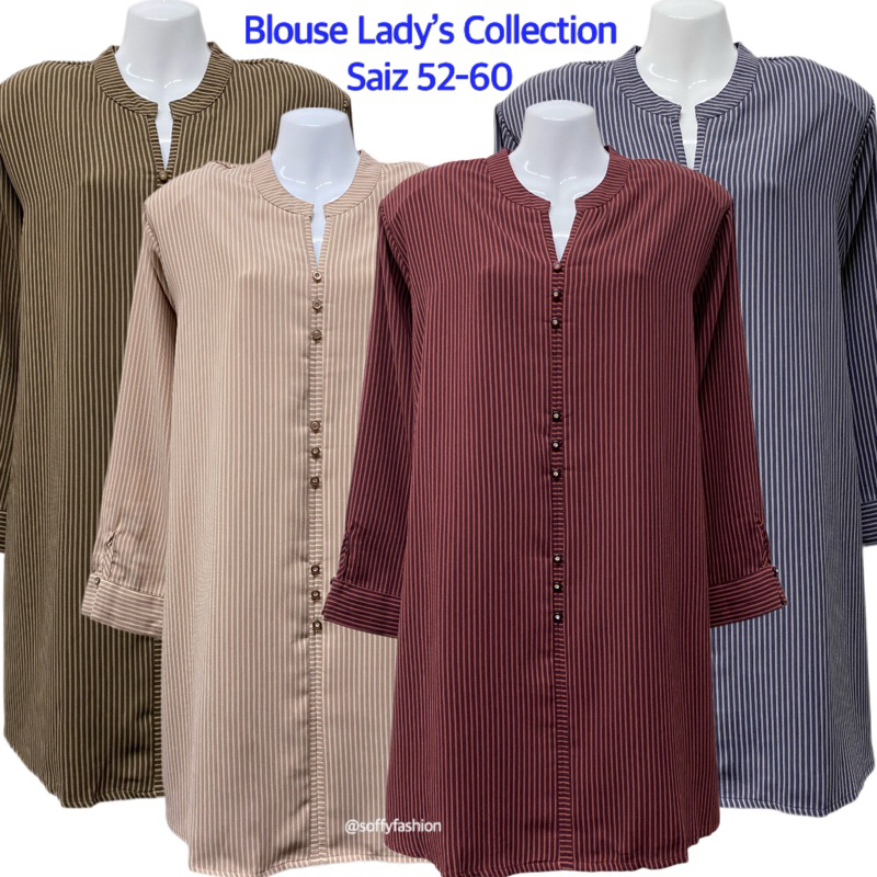 BLOUSE LADYS COLLECTION FURSAN SAIZ 52-60 BIG PLUS SIZE GLADYS ...