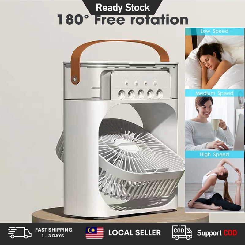 【Ship today】 Portable USB Ice Mist Fan Air Cooler Air Conditioner Fan ...