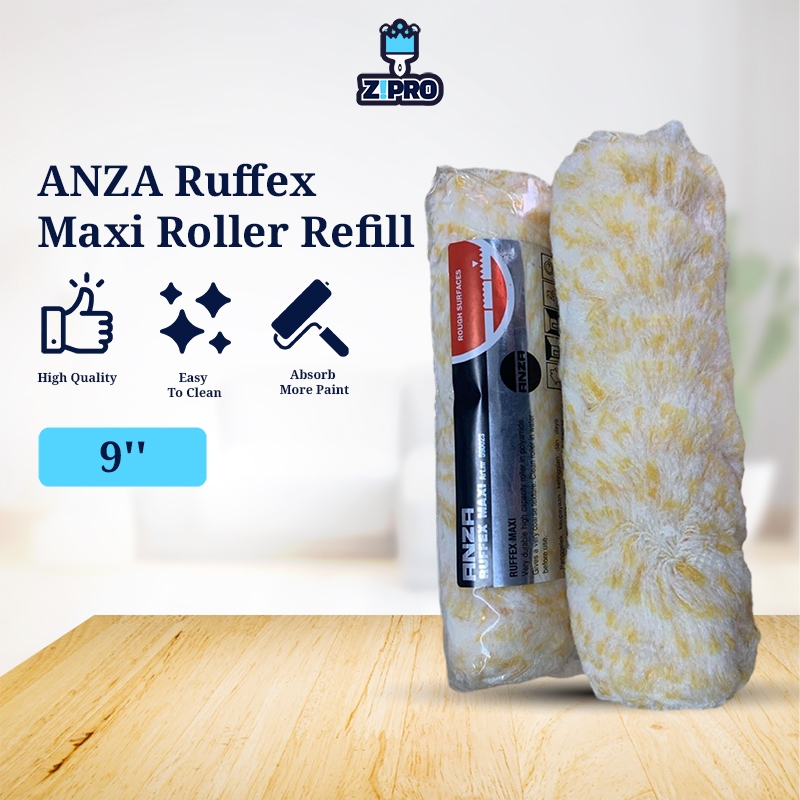 ANZA ruffex maxi 9' (boleh guna di permukaan yang kasar) Roller Refill | Shopee Malaysia