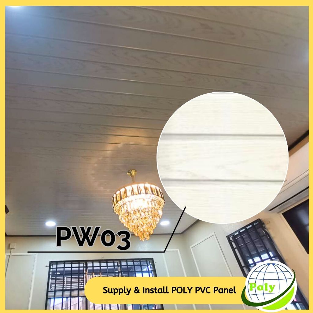 🔥 9 FT PVC Ceiling Wall Panel 🔥 Home Ceiling/Wall Waterproof 30cm x 8mm (Ready Stock) | Shopee ...