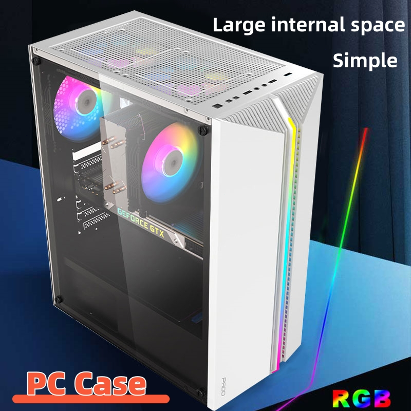Micro Atx PC Case Gaming Computer Case gaming pc case Rainbow RGB ...