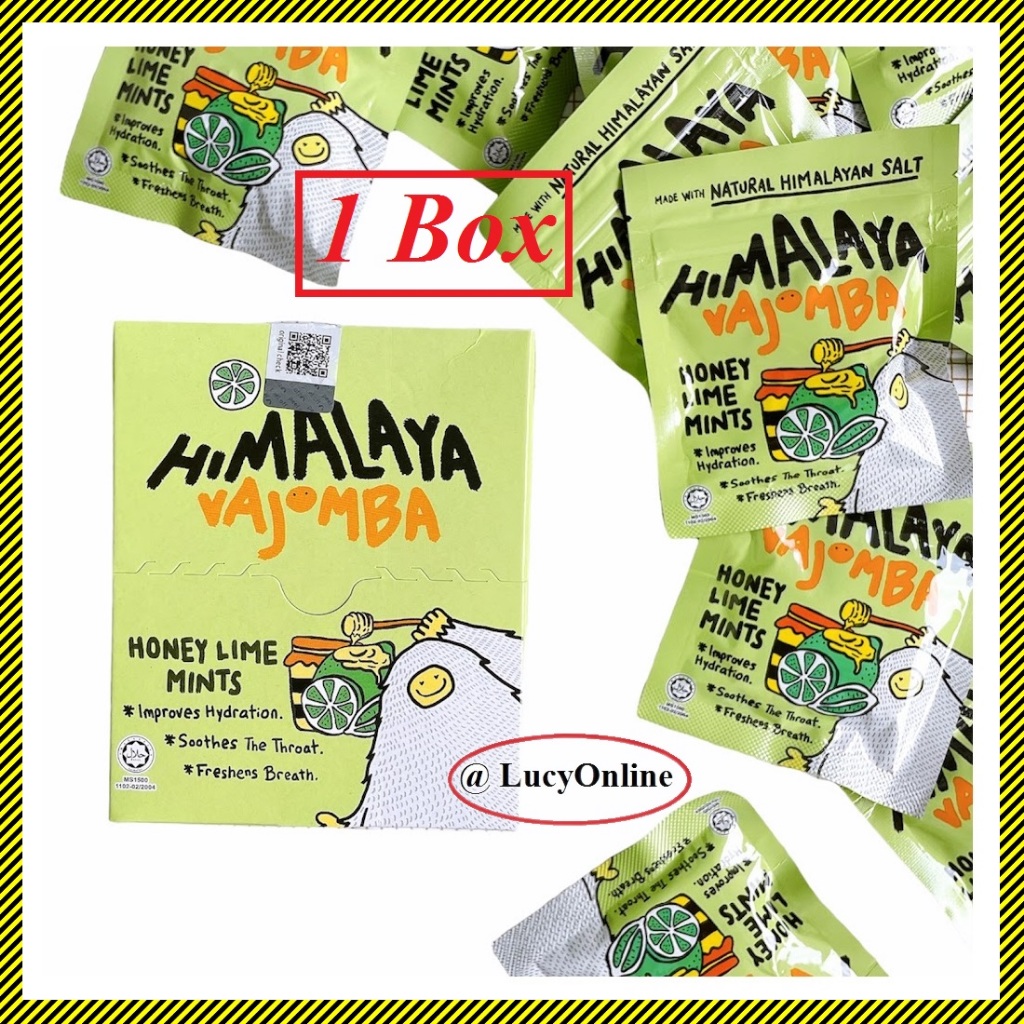 Himalaya Vajomba Honey Lime Mints (15g x 12 Sachets / Box) - Lime Mint ...