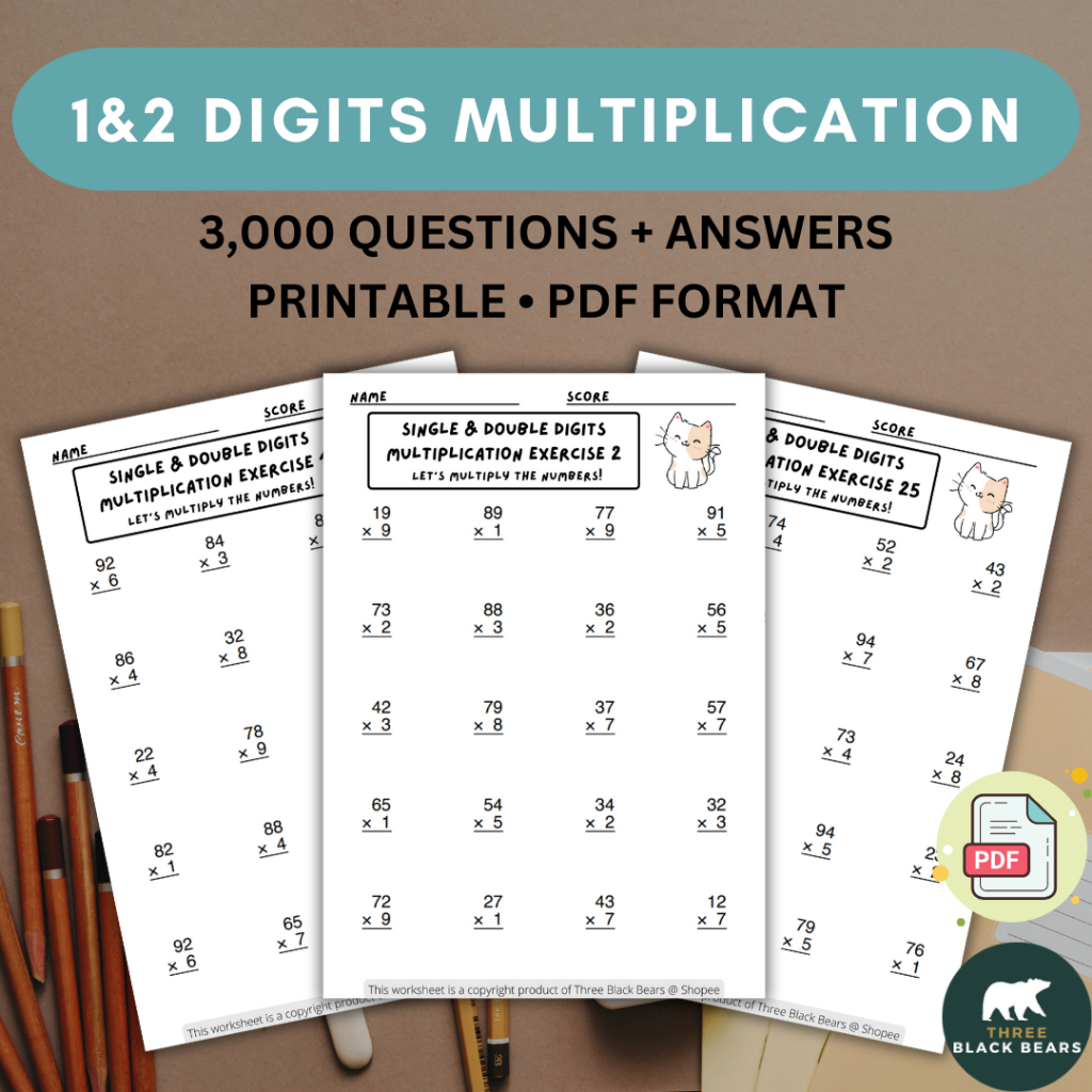 [PDF] Printable Mathematics Worksheets | 3,000 Questions | Addition ...