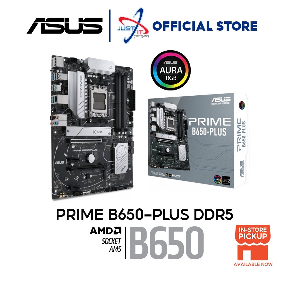 ASUS PRIME B650-PLUS WiFi DDR5 / D5 AM5 Gaming Motherboard Combo Deal ...