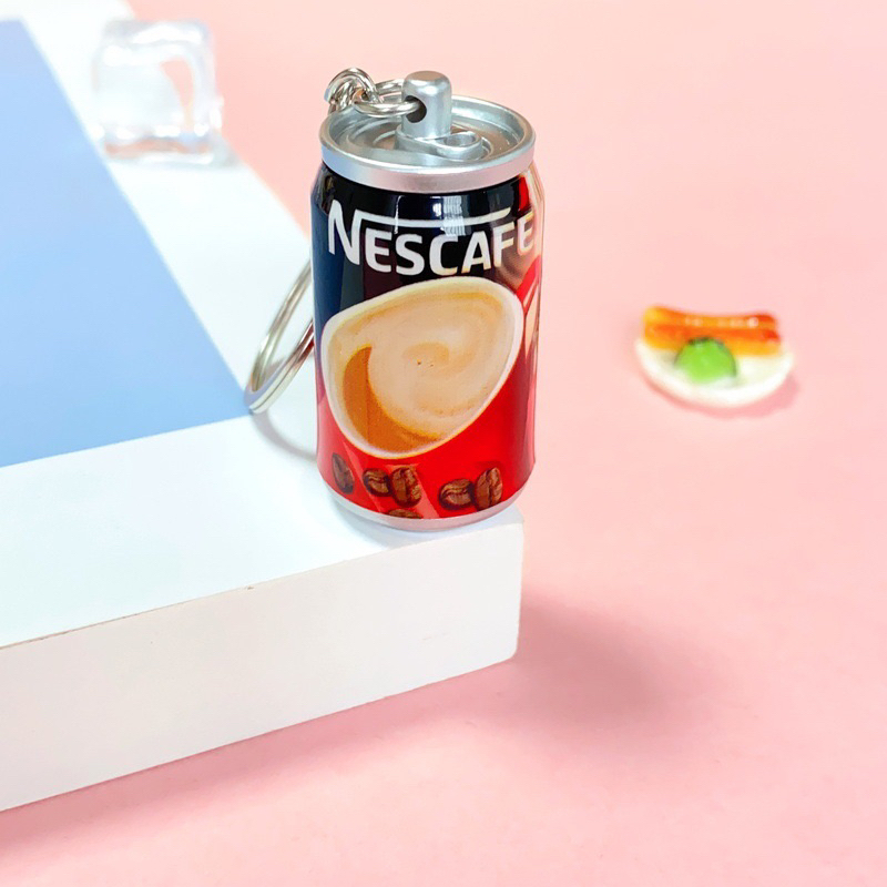 [Ready Stock] 3D Soft Drink PVC Keychain Starbucks Fanta KFC Nescafe ...