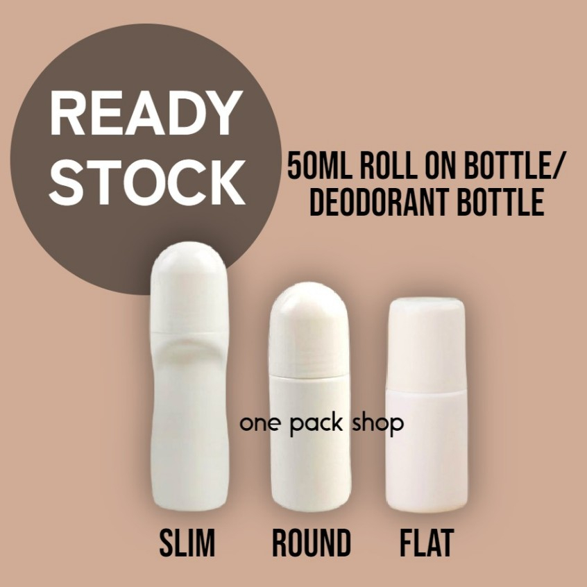 50ML DEODORANT BOTTLE ROLL ON BOTTLE BOTOL MINYAK ROLL ON | Shopee Malaysia