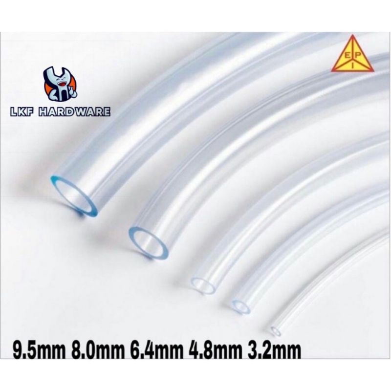 【1 Meter / 5Meters 】3mm / 4mm PVC Clear Hose Pipe | Plastic Pipe | Pvc ...