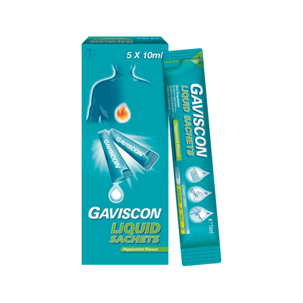 Gaviscon Liquid Sachets Peppermint Flavour/ Double Action Liquid ...