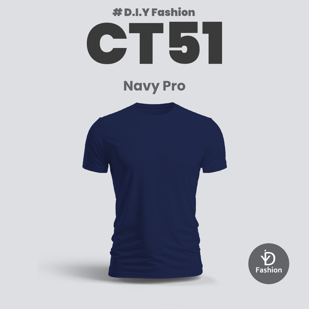 OREN SPORT 100% Cotton Plain T-shirt - Navy Pro (Unisex) CT51 | Shopee ...