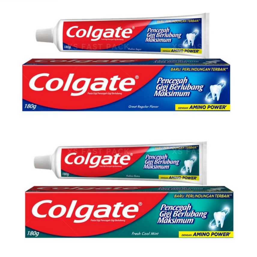 Colgate Toothpaste Maximum Cavity Protection / Ubat Gigi Pencegah Gigi Berlubang Maksimum 180G ...