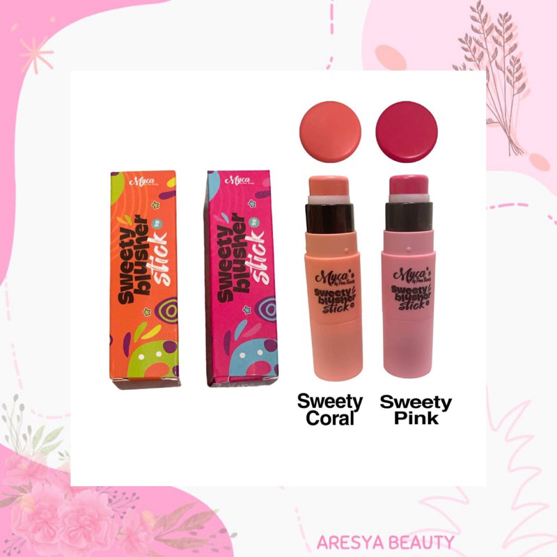Myca sweety blusher stick new sweet pink sweet coral 💯ORI HQ | Shopee ...