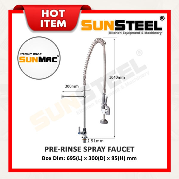 【SUNSTEEL】Commercial Heavy Duty Pre-Rinse Spray Faucet / Sink Sprayer ...