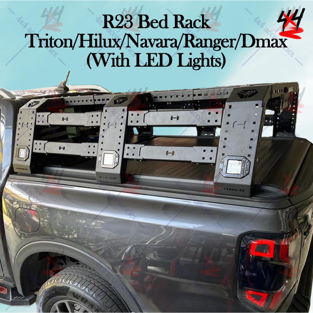 Pickup Truck 4x4 Bed Rack R23 Hilux Ranger Dmax Triton Navara Bed Rack ...