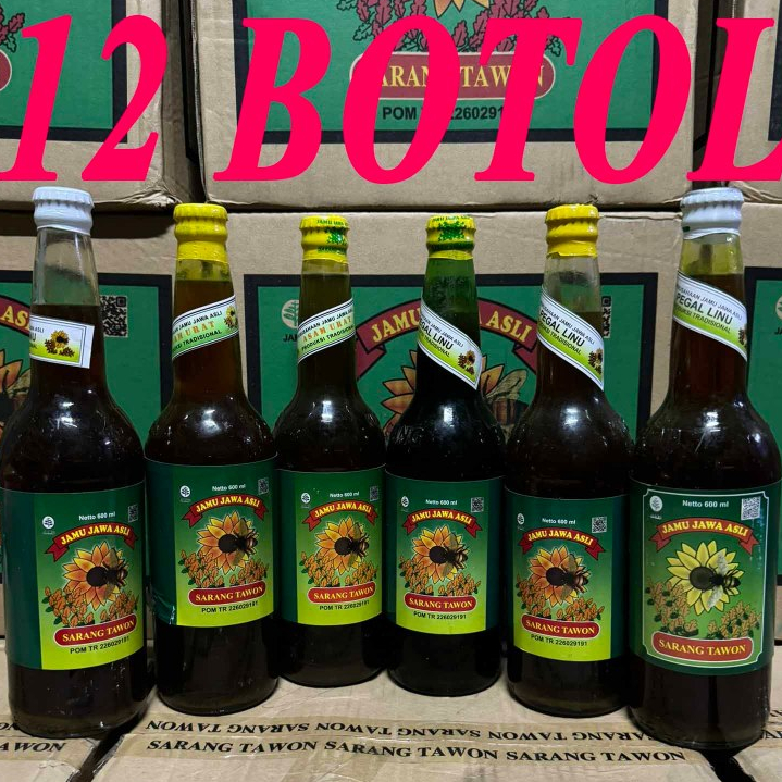 Sarang Tawon 12 Botol x 600ml Jamu Jawa Asli | Shopee Malaysia