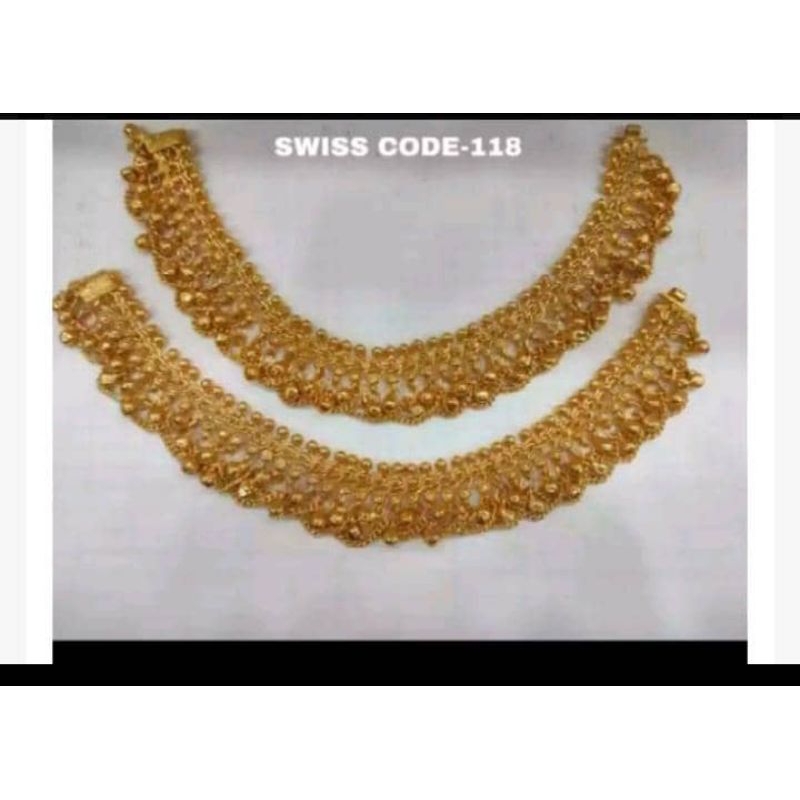 READYSTOCK WEDDING GOLD PLATED ANKLET NOT 916 (KOLUSU) | Shopee Malaysia