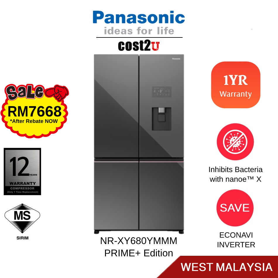 [Seller Delivery] Panasonic 621L PRIME+ Edition Premium 4-Door ...