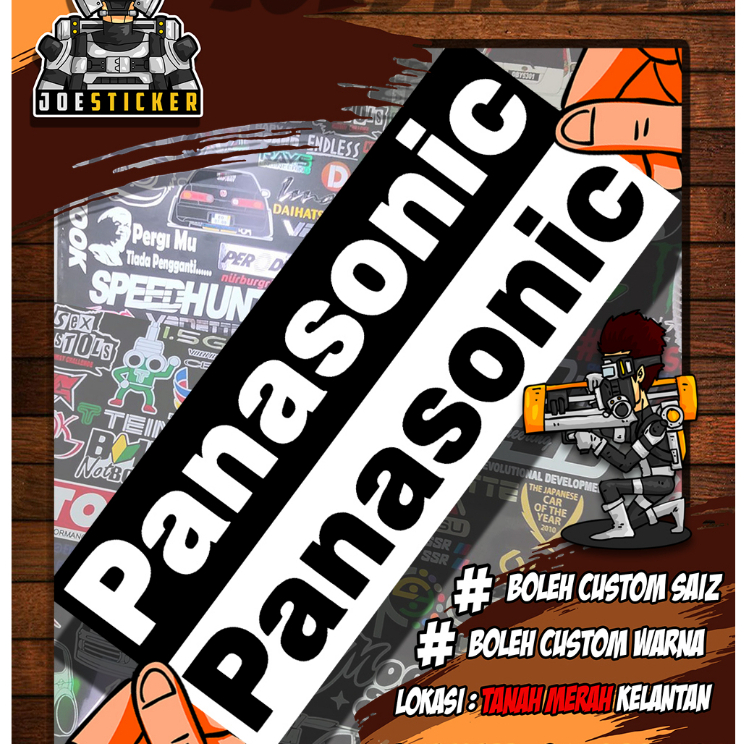 STICKER PANASONIC UNTUK KEGUNAAN KONTRAKTOR. SESUAI UNTUK DITAMPAL PADA ...