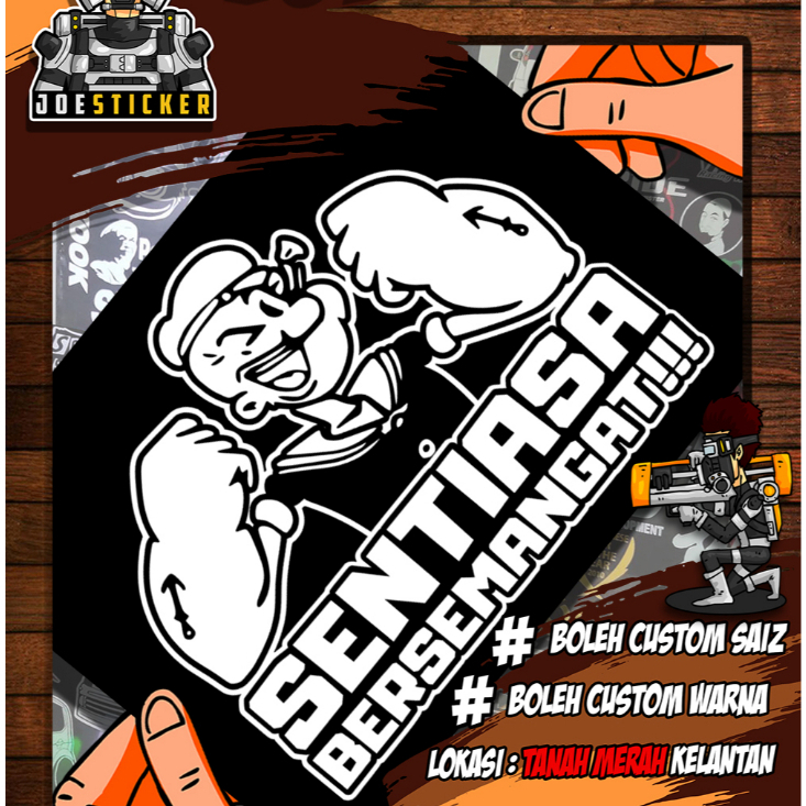 STICKER LORI SENTIASA BERSEMANGAT. ADA PELBAGAI PILIHAN SAIZ DAN WARNA ...