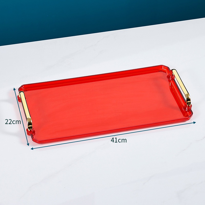 Plastic Tea Cup Fruit Serving Tray Modern Luxury Style Home Decorative ...