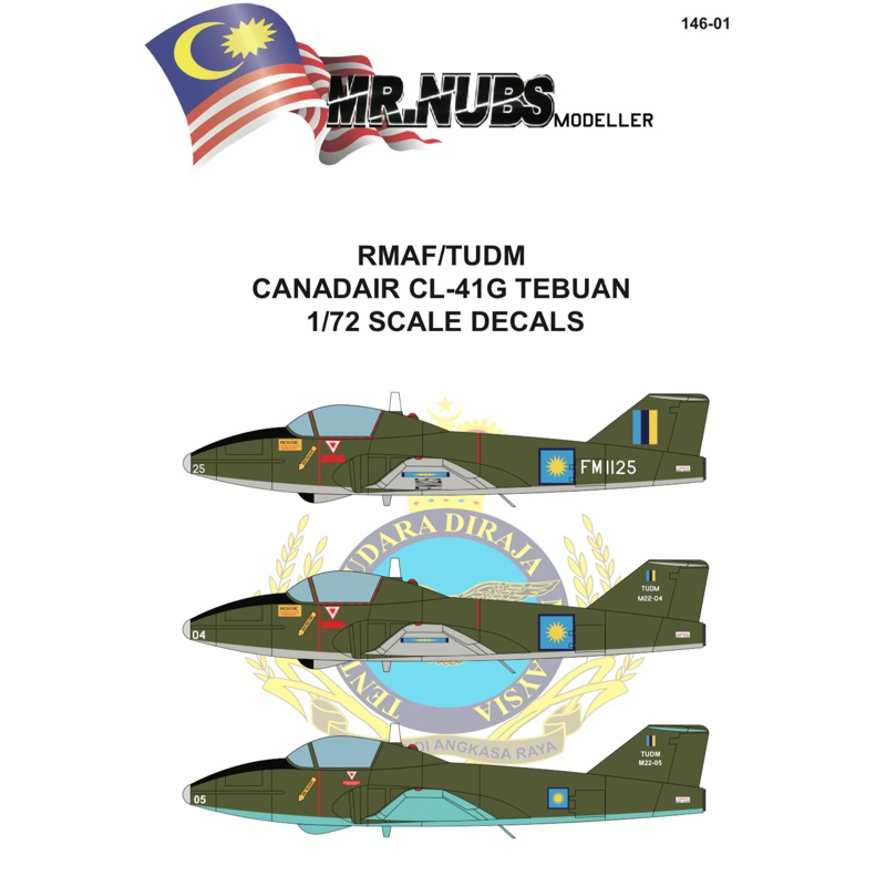 1:72 and 1:48 Scale TUDM/RMAF CL-41G Tebuan Decal | Shopee Malaysia