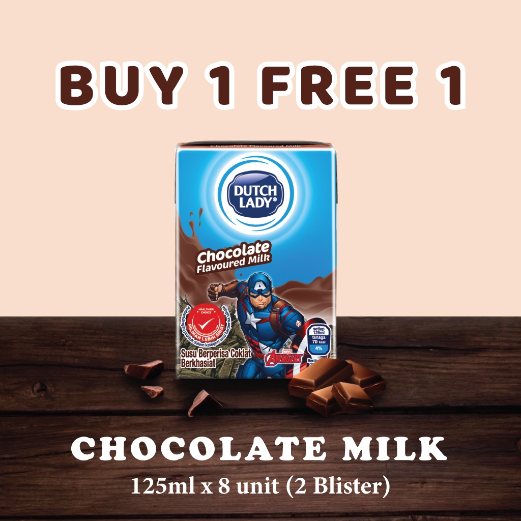 Dutch Lady Marvel Avengers Character 125ml UHT Milk - Chocolate Flavor ...