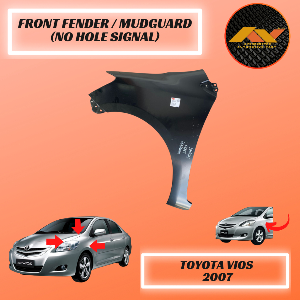 Toyota Vios Ncp93 Fender , Mudguard Besi No Signal Hole New High ...