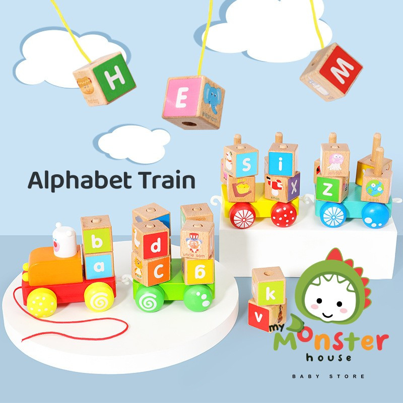 Education Development Toys - Wooden ABC Alphabet Learning Train ...