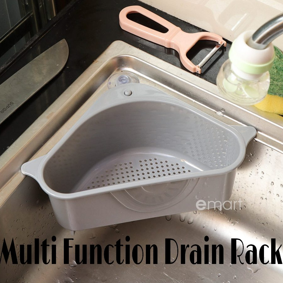 Kitchen Sink Rack Drain Rack Triangle Multi-function Drain Basket ...