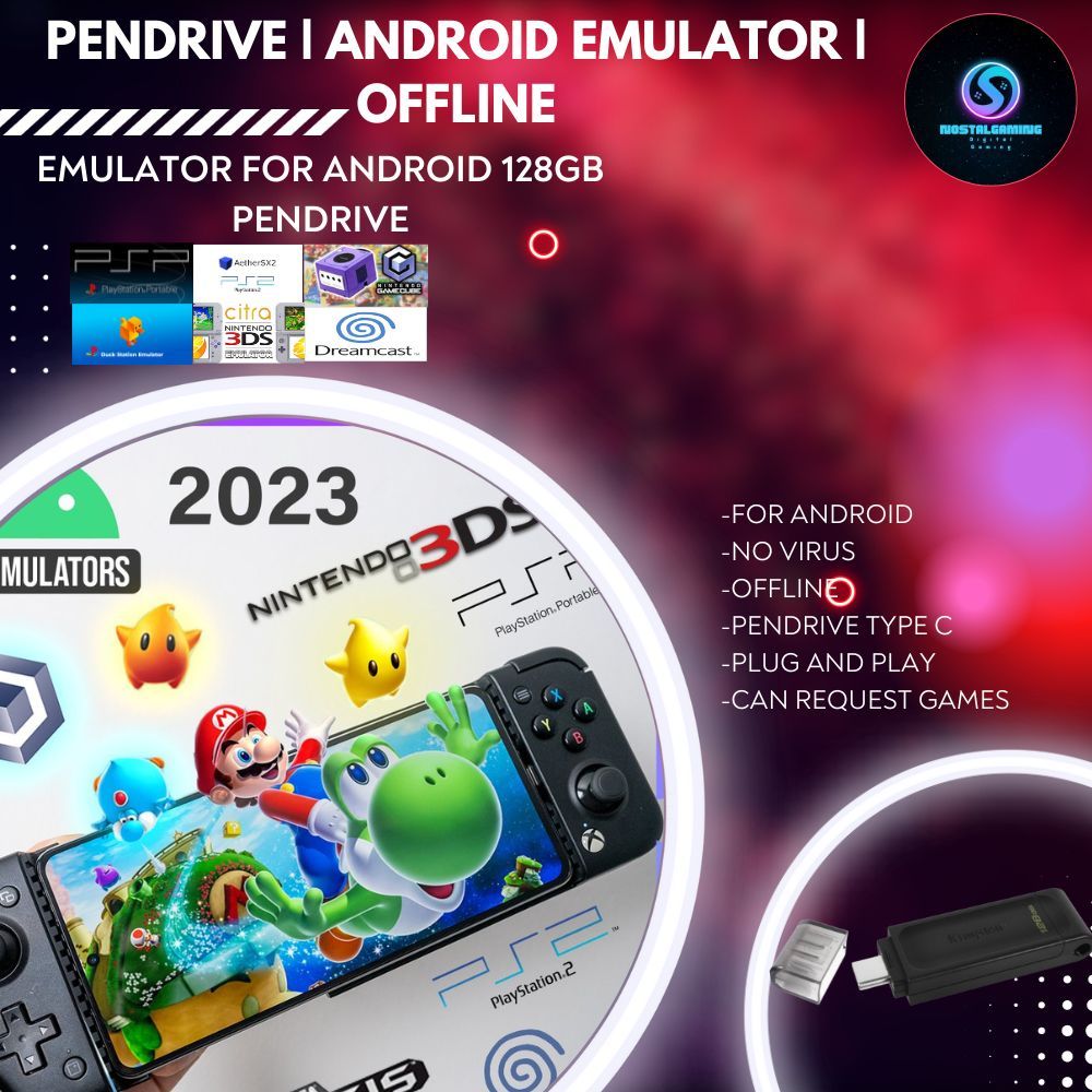 [Android Emulator][Pendrive] 128gb Type C pendrive Emulator Nintendo ...