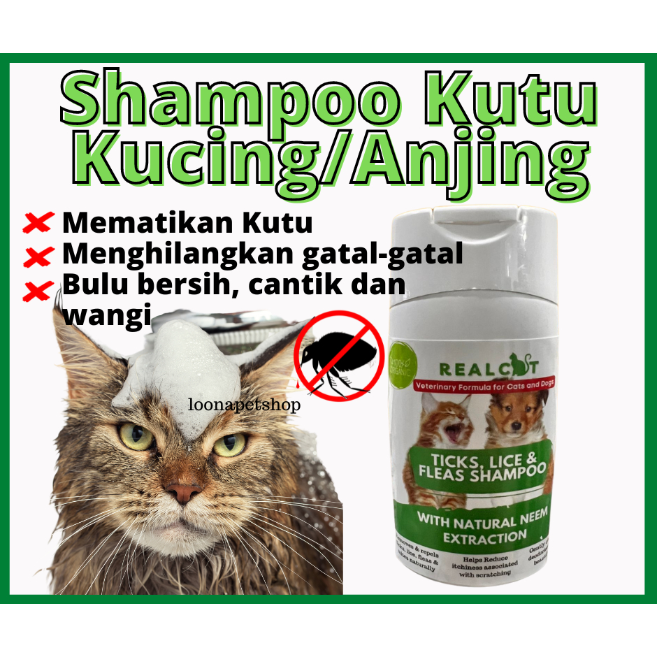 Cat Flea Shampoo Flea & Tick Shampoo Kutu Kucing Syampu Kutu Kucing Cat ...