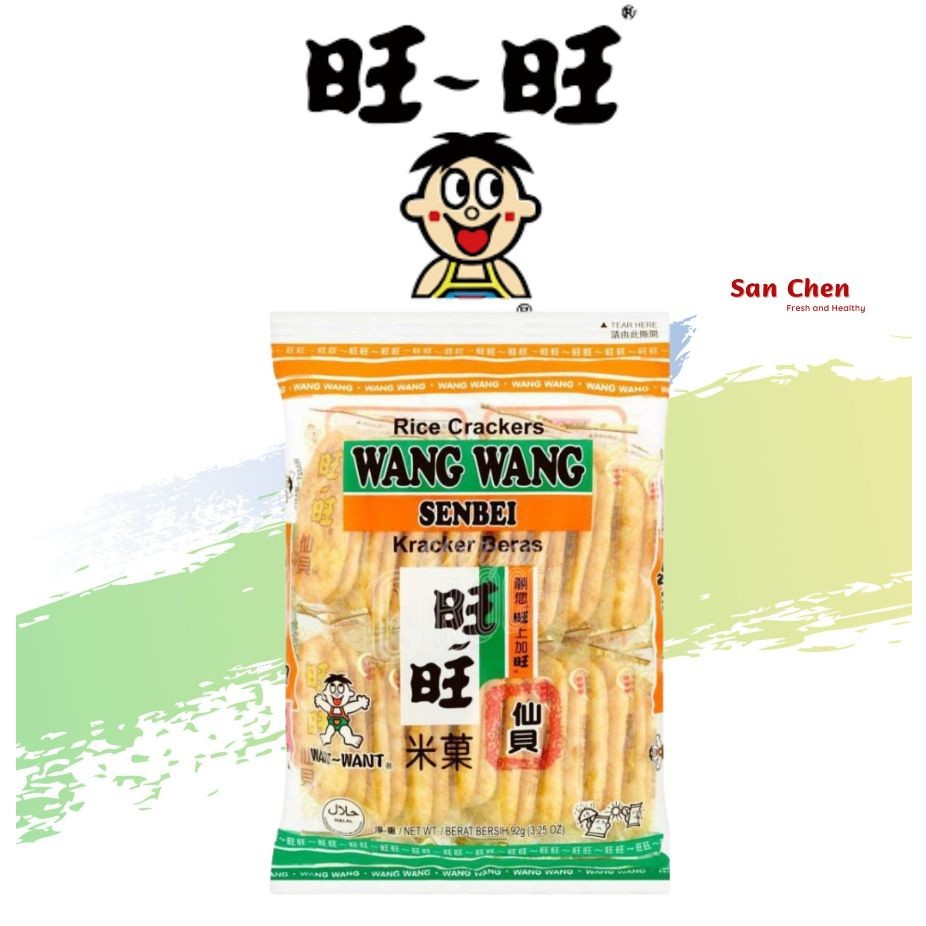 Wang Wang Senbei Rice Crackers / Kracker Beras 旺旺米菓仙贝 92g | Shopee Malaysia