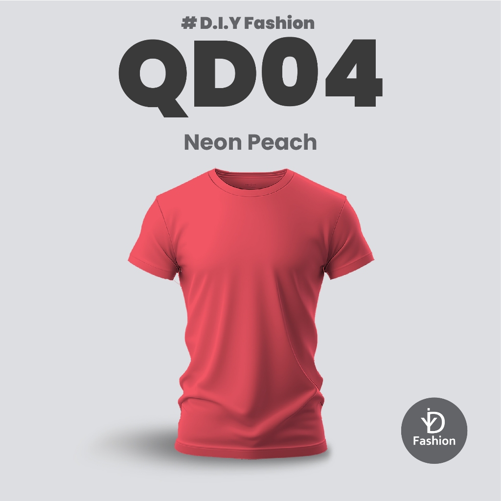 OREN SPORT Unisex Round Neck Microfiber Quick Dry Jersey - Neon Peach ...