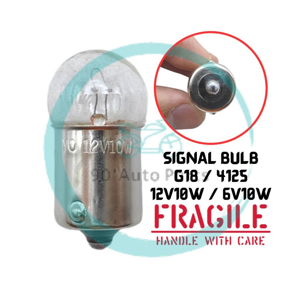 G18 4125 A4117 BA15S 12V 6V SIGNAL BULB SIGNAL MENTOL Y80 SPORT Y100 ...