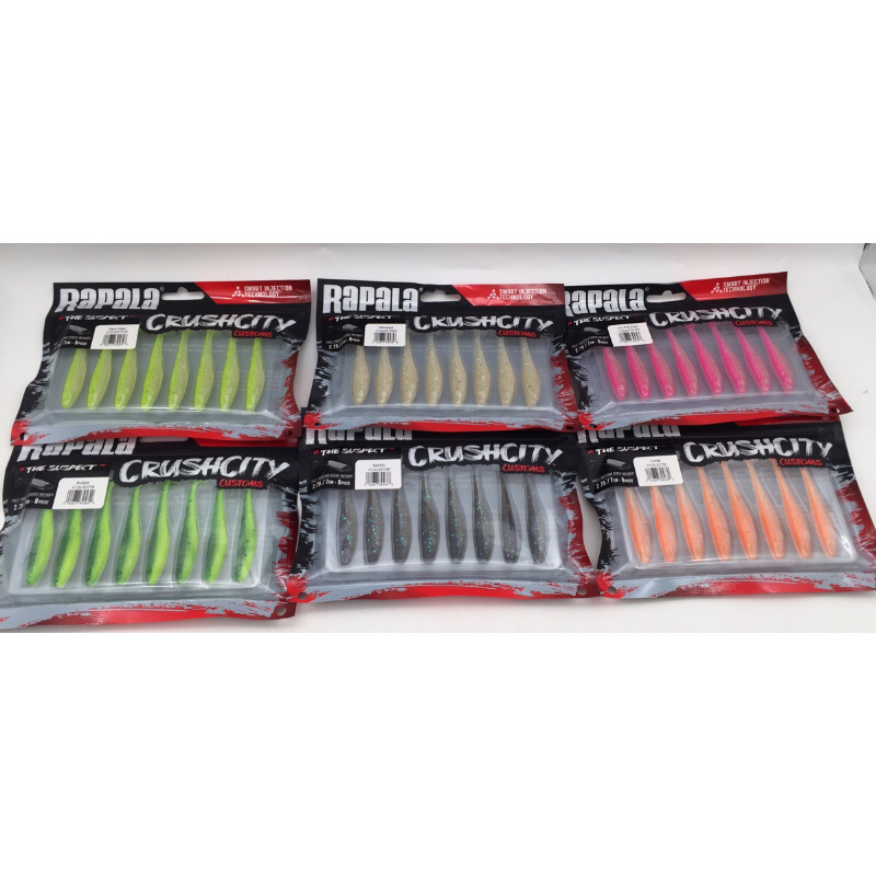 RAPALA CRUSHCITY SOFT BAIT CREEPER THE SUSPECT RUBBER PLASTIC CRUSHCITY ...